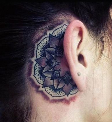dragon-behind-the-ear-tattoo | girlterestmag